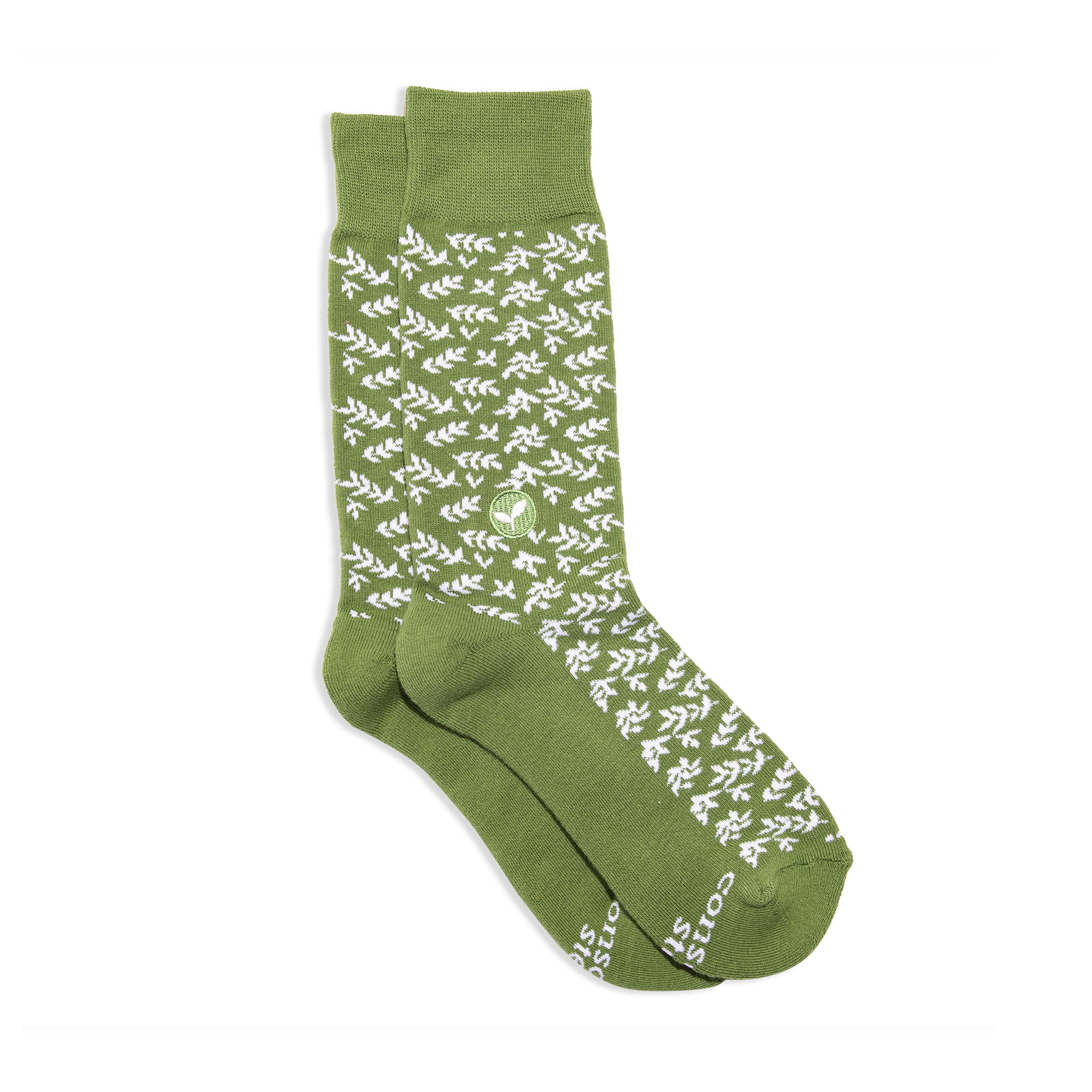 Socks that Plant Trees - Lovely Leaves | Eco Friendly Crew Socks